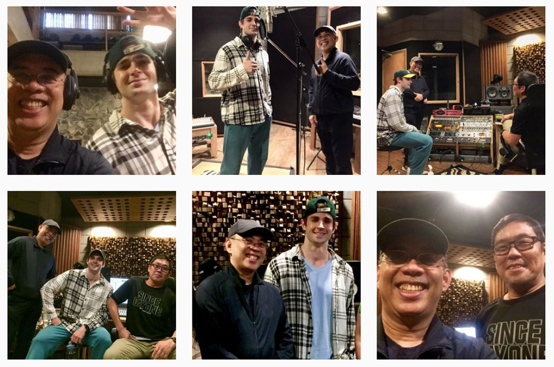 Tiktok Celebrity Vladimir Grand and Coach Jojo Acosta at the Recording ...