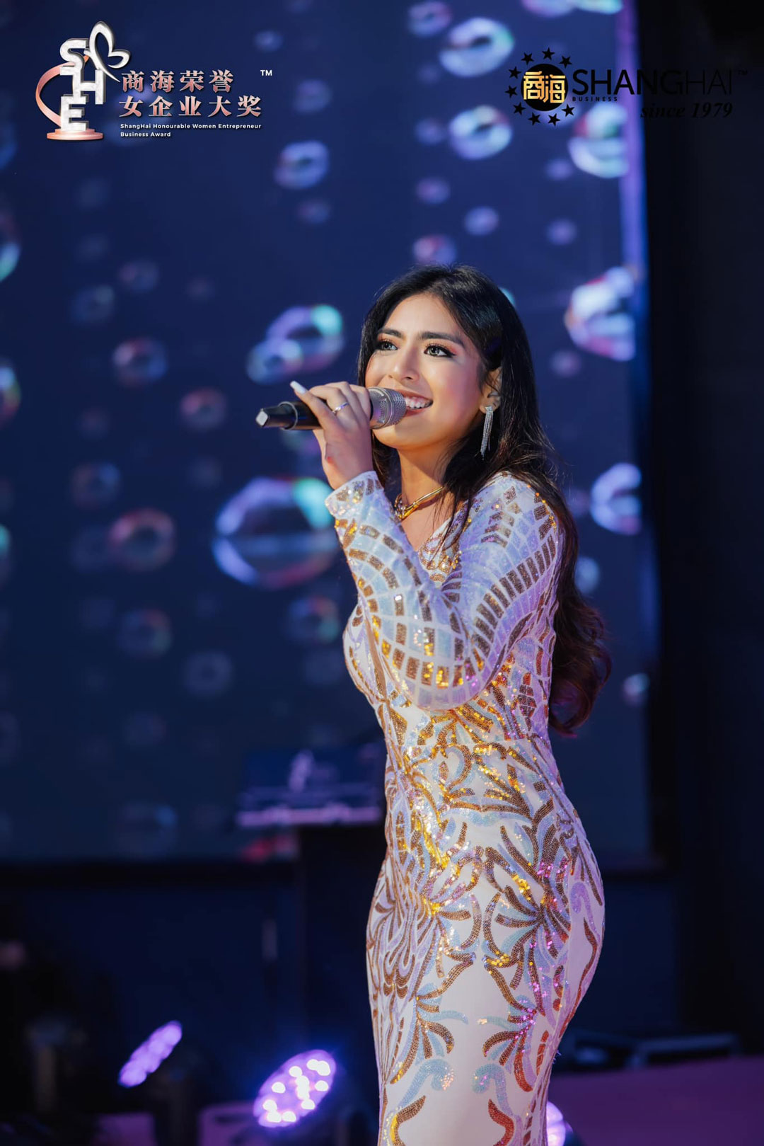 Yazmin Aziz receives 'Outstanding Vocal Achievements Award' from a ...
